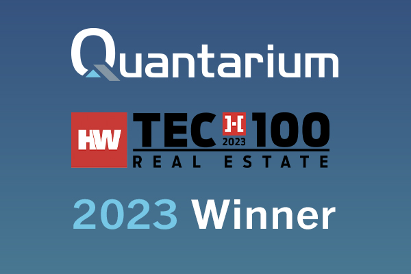 Quantarium Named 2023 HW Tech100 Real Estate Award Winner - Quantarium